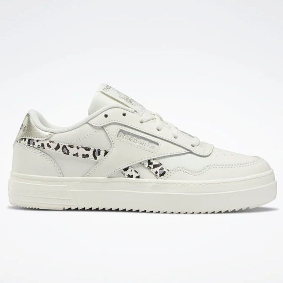Reebok | Shoes | Reebok Club Memt Bold Sneakers White Animal Print ...